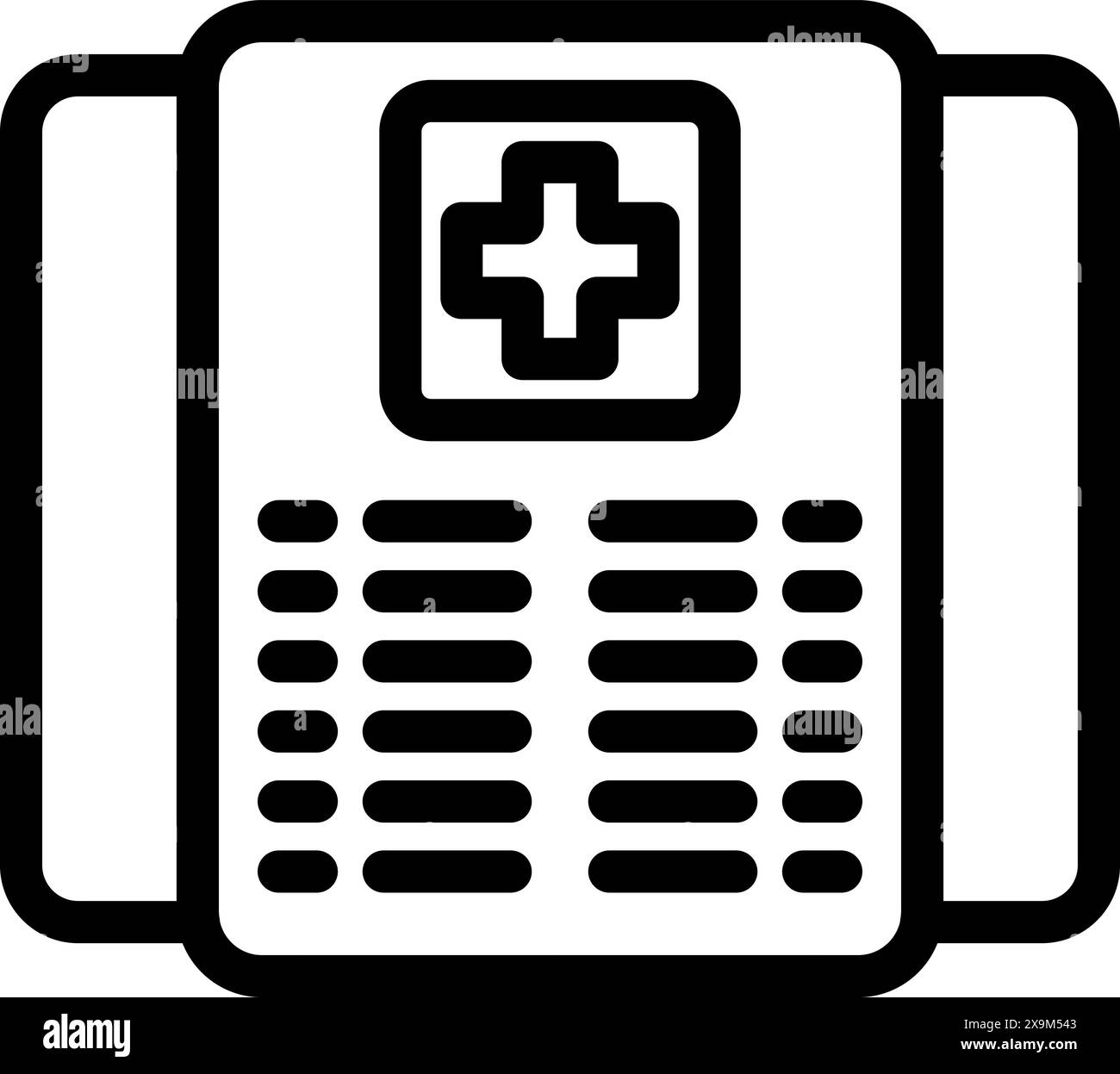 Medical report icon illustration for healthcare industry with patient ...