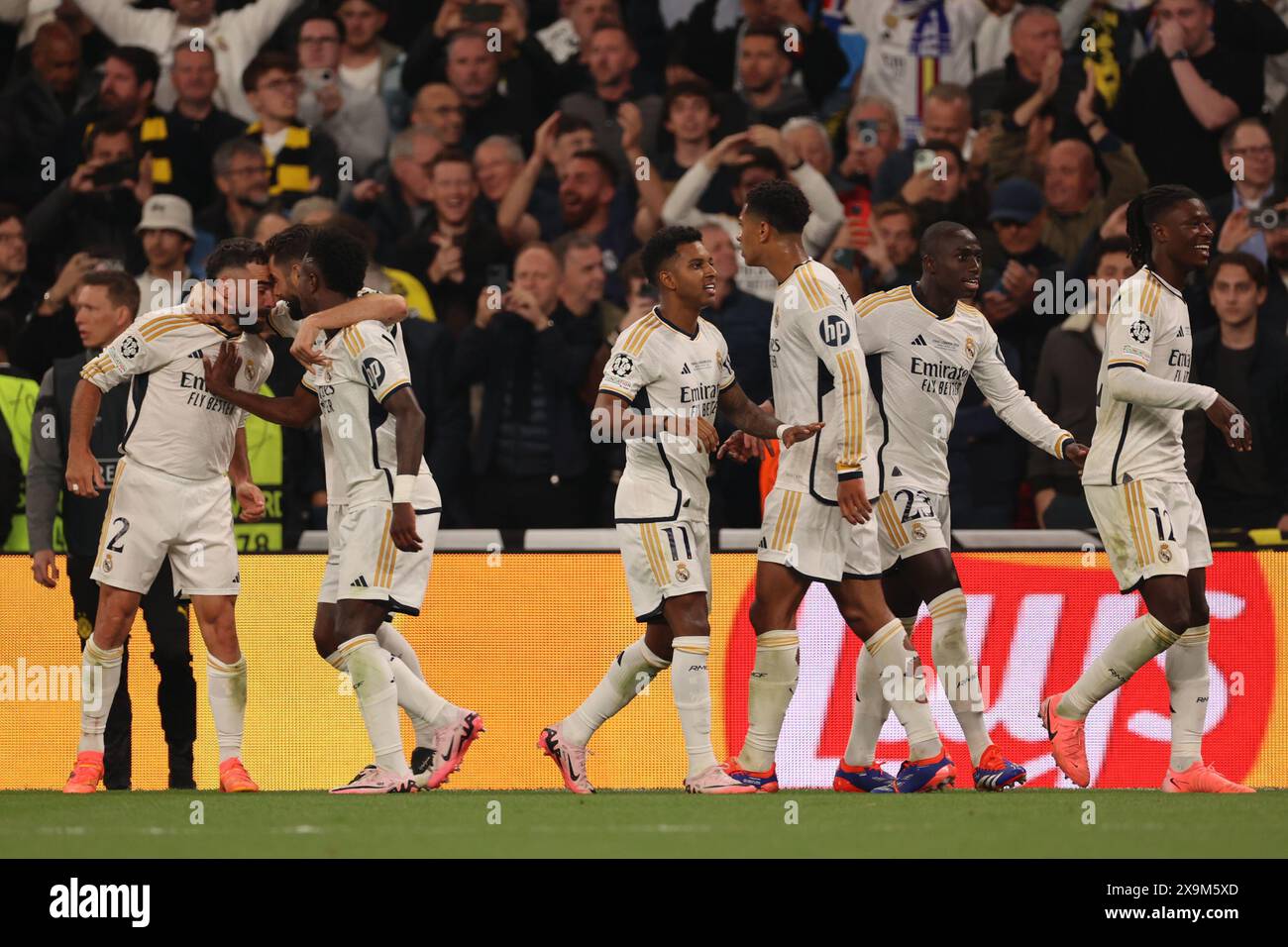Wembley Stadium, London on Saturday 1st June 2024. Daniel Carvajal ...