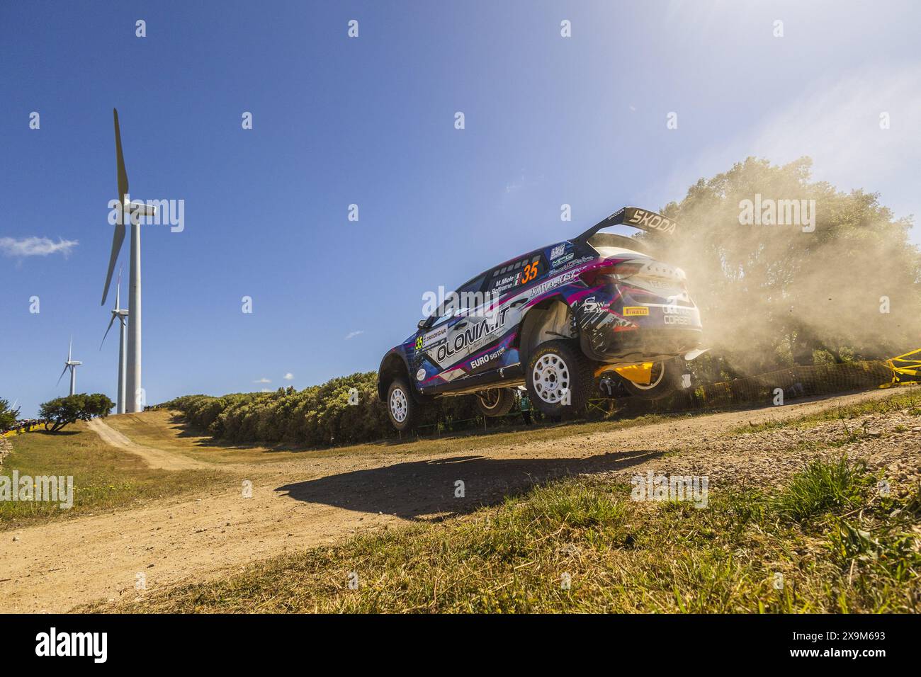 35 MIELE Mauro, BELTRAME LUCA, Skoda Fabia RS Rally2, action during the ...