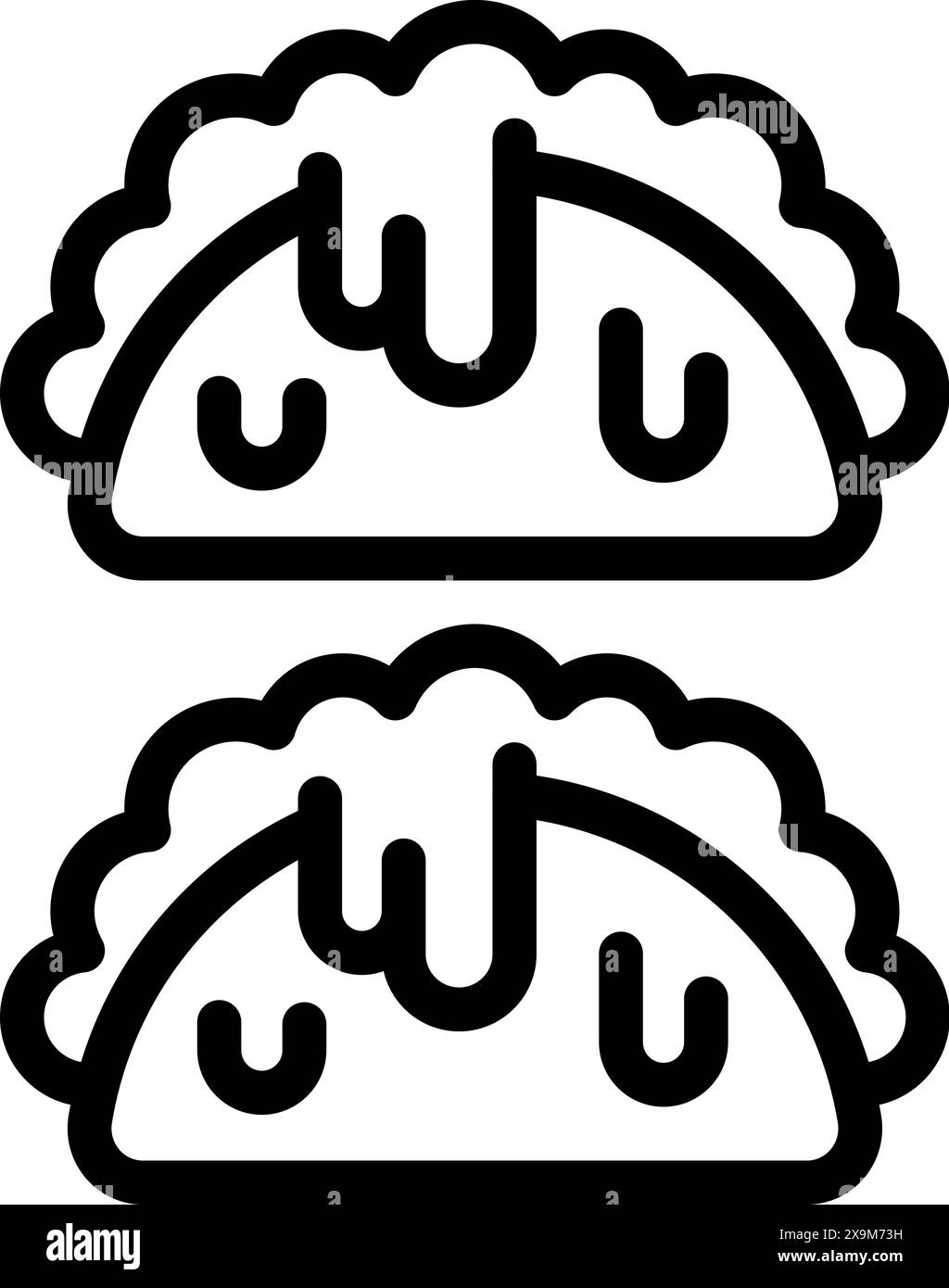 Black and white taco designs hi-res stock photography and images - Alamy