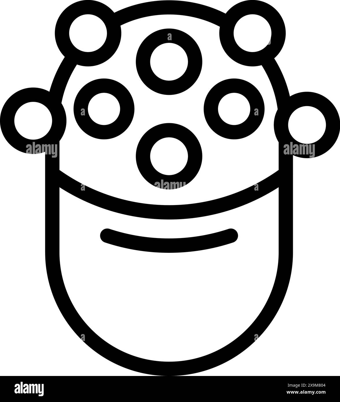 Virus protection concept icon with mask and health safety in minimalist ...