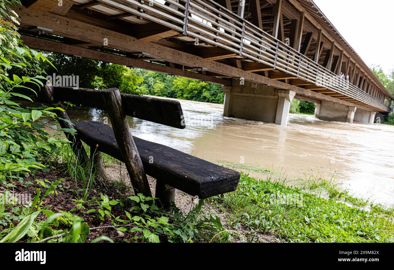 Kleinandelfingen, Switzerland, 1st Jun 2024: The Thur in the canton of ...