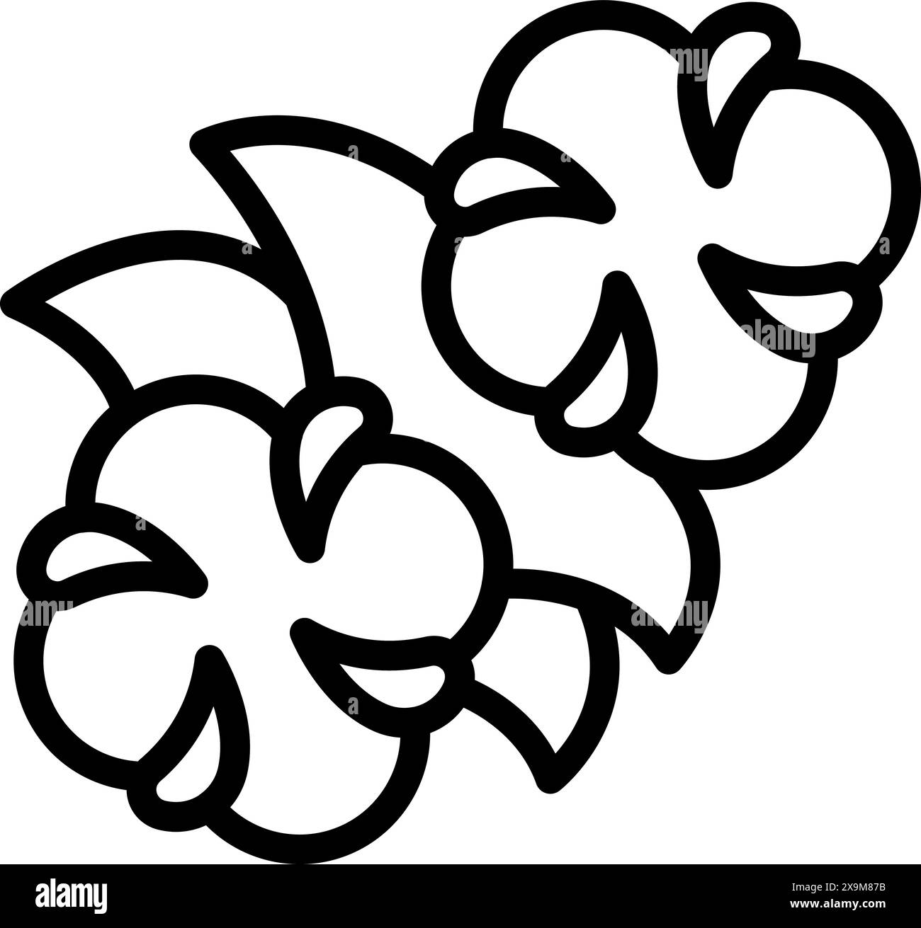 Simplistic line drawing of pansy flowers suitable for digital and print ...