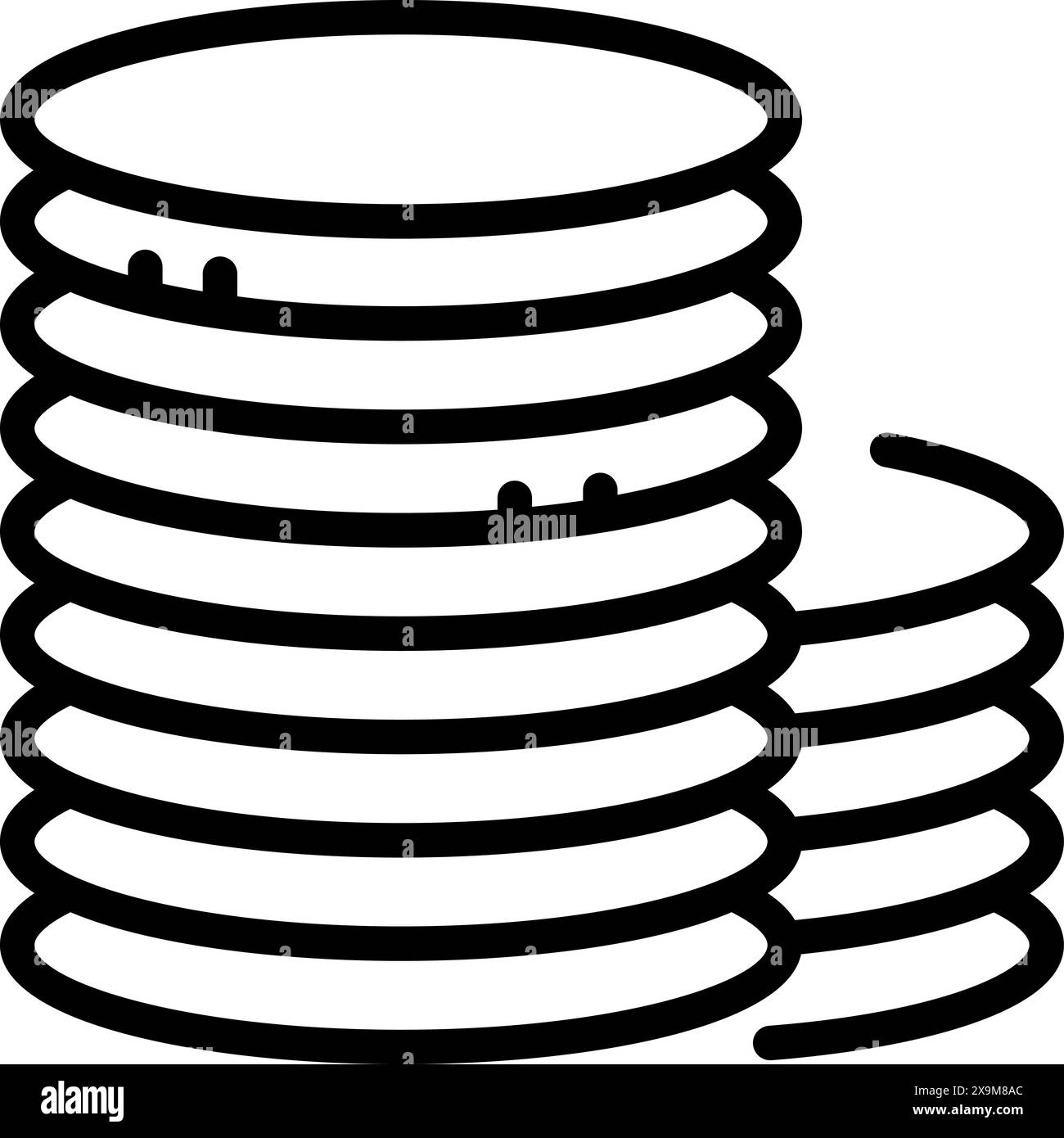 Tall stack coins Stock Vector Images - Alamy