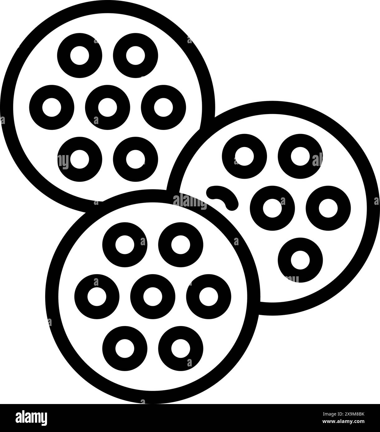 Three fabric buttons Black and White Stock Photos & Images - Alamy