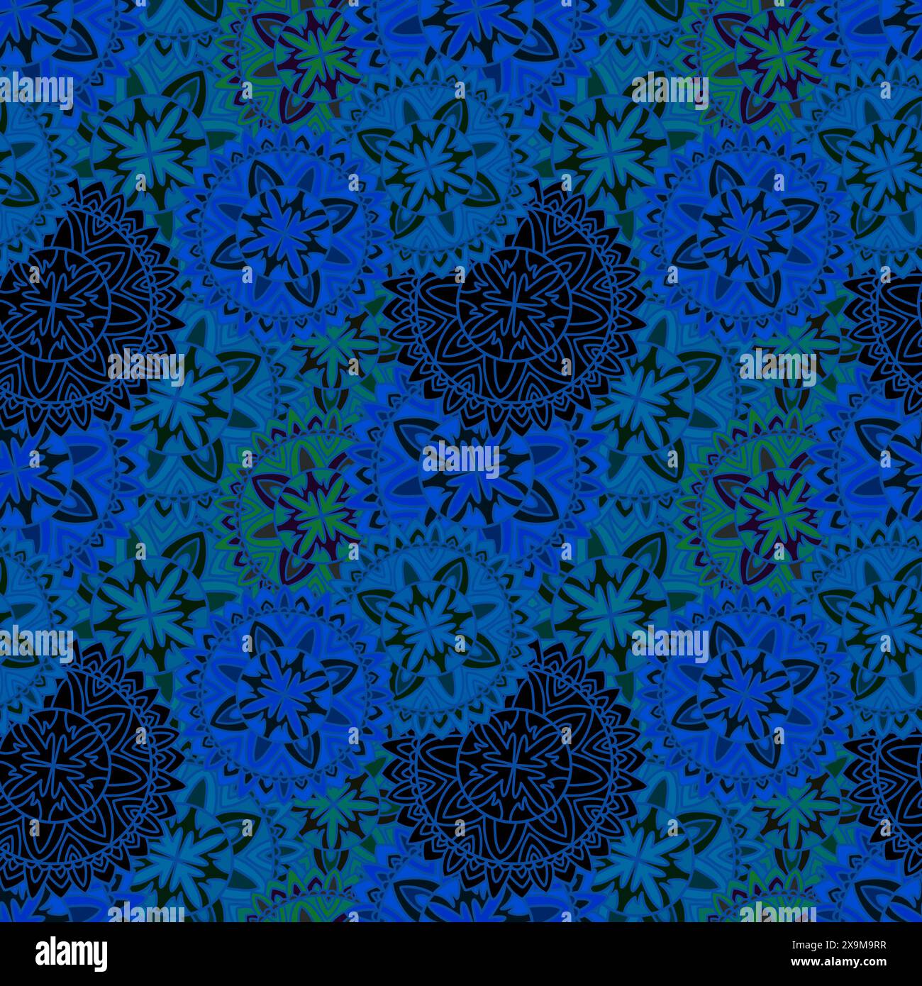 Seamless circle mandala pattern for wrapping paper and fabrics and ...