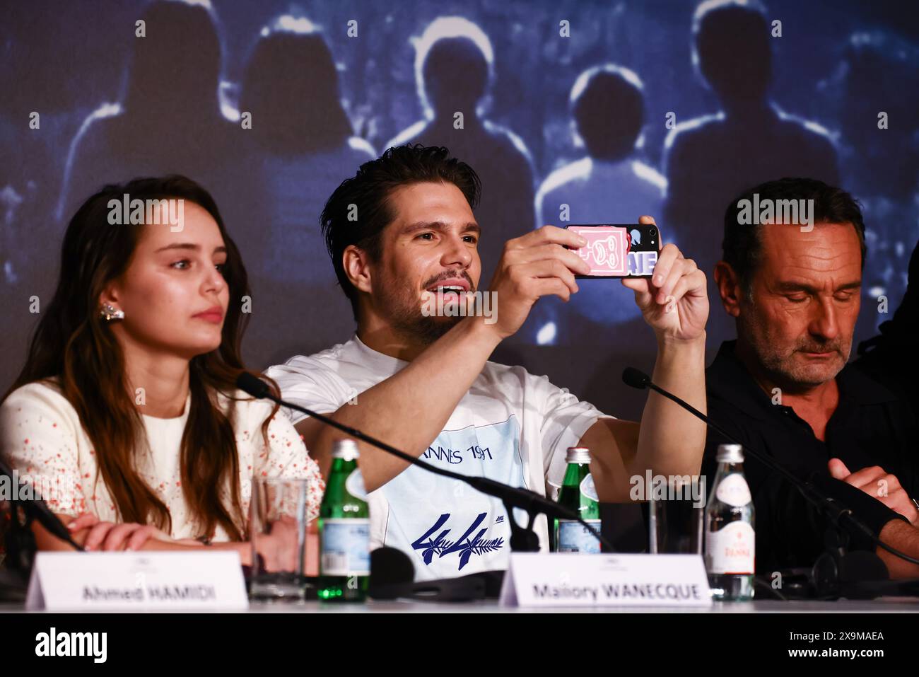 Mallory Wanecque, Francois Civil and Gilles Lellouche attend the ' L ...