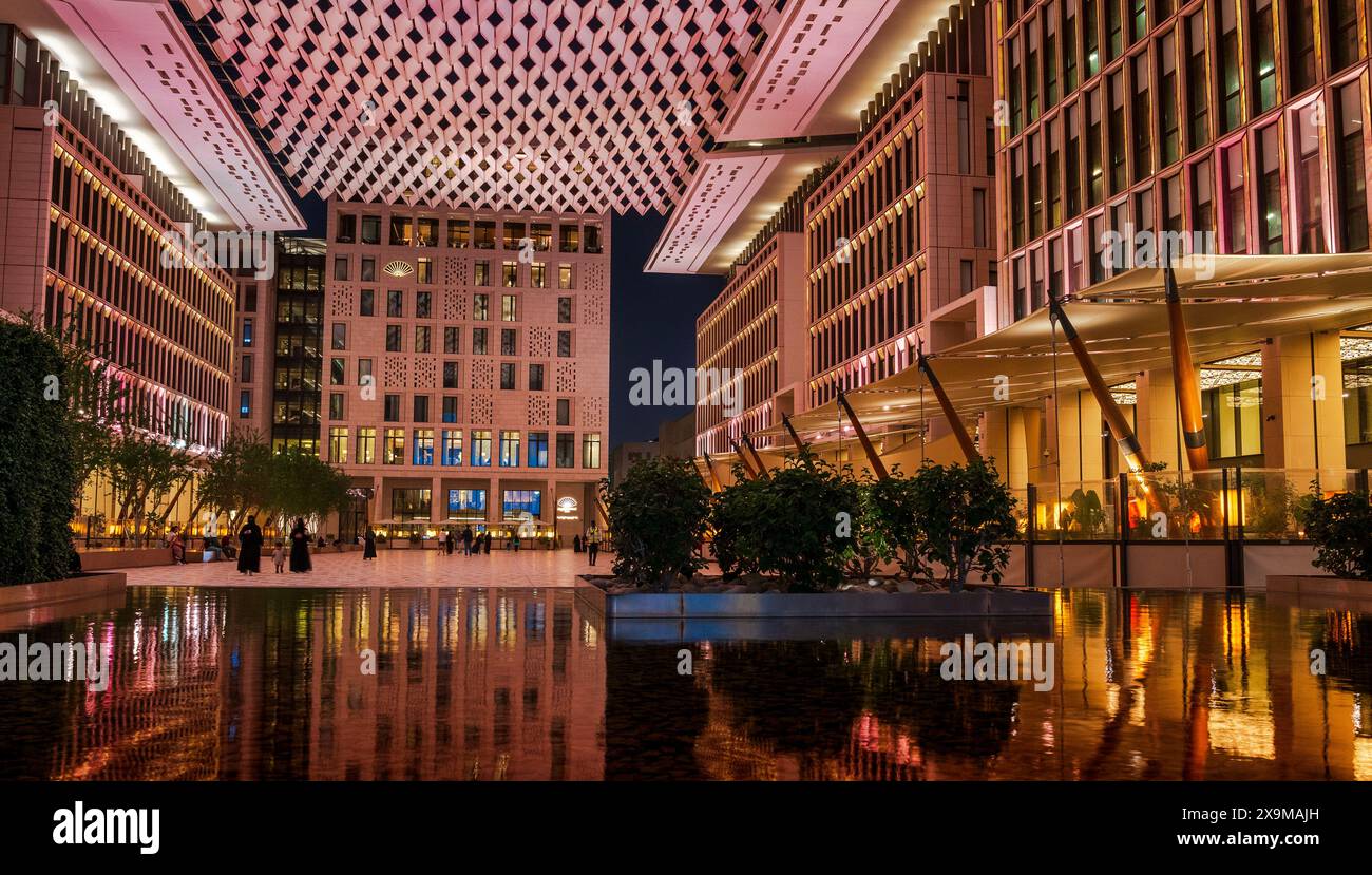 Doha, Qatar- May 05,2024 : view of Barahat Musheireb in the Musheireb ...
