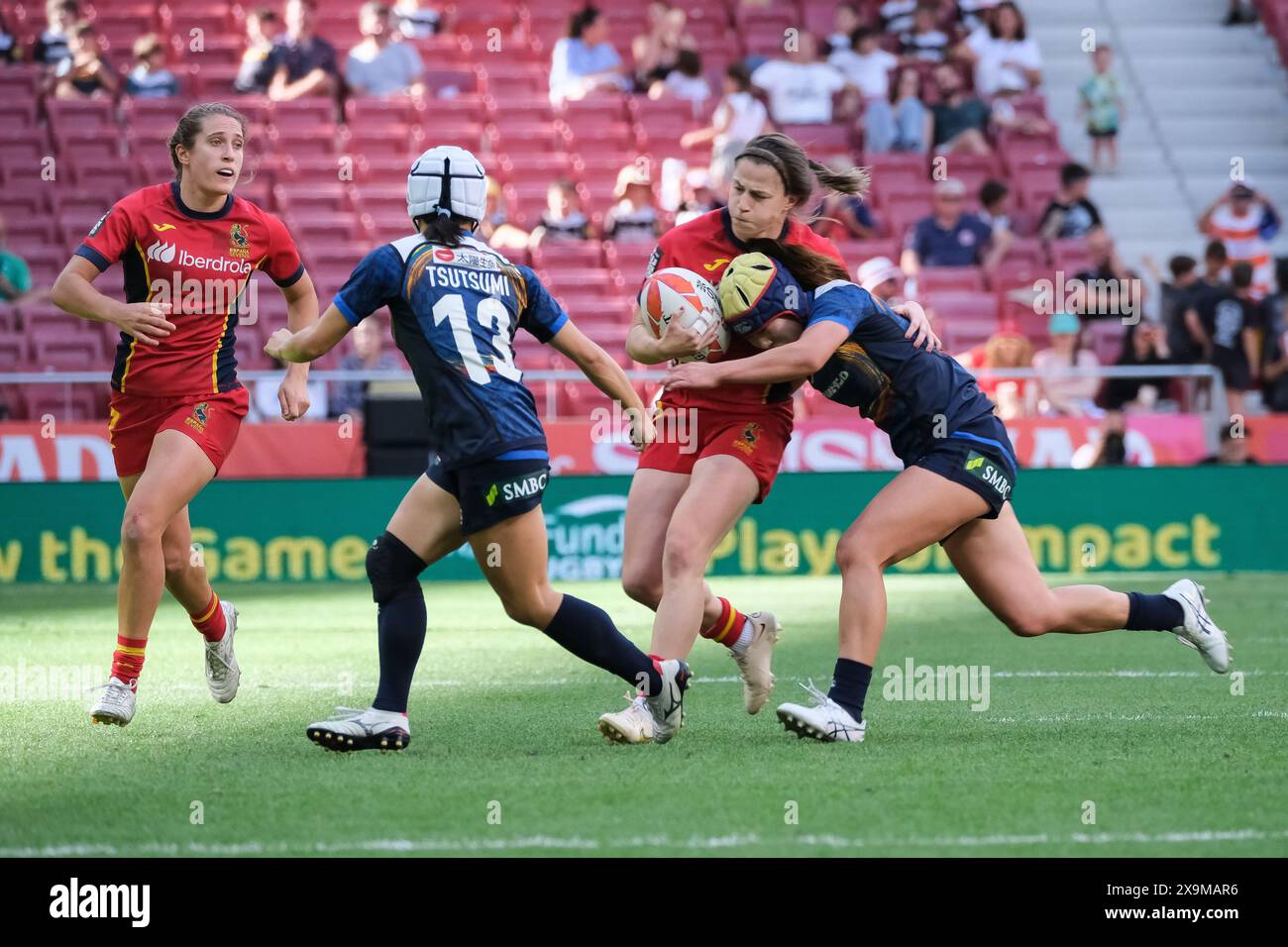 the HSBC Rugby SVNS Series match played between at Civitas ...