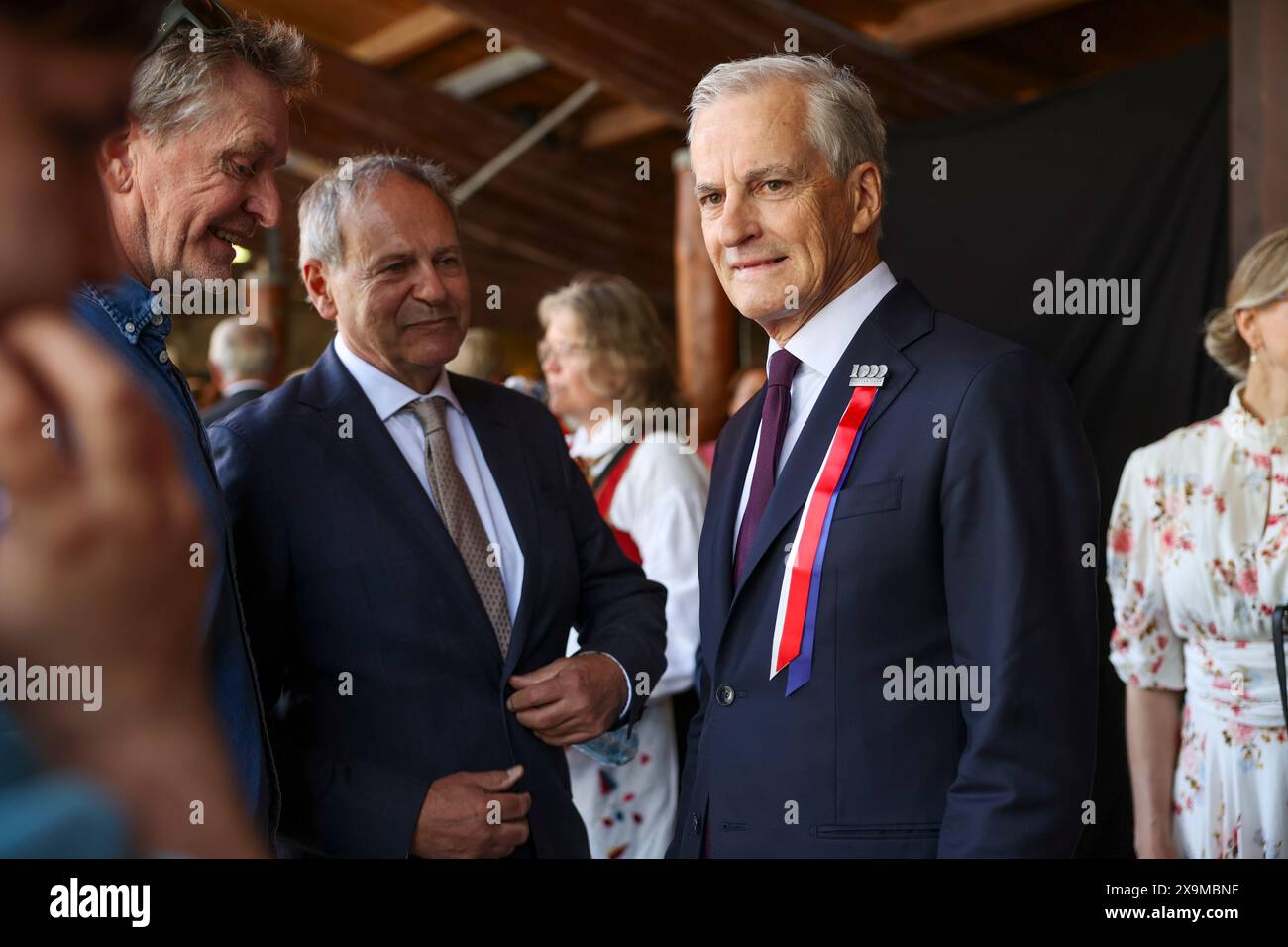 Moster 20240601. Prime Minister Jonas Gahr Støre during the anniversary ...