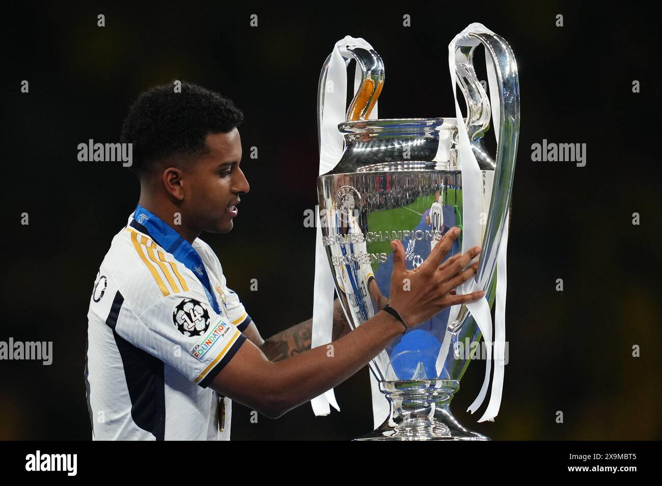 London, UK. 01st June, 2024. Rodrygo Goes of Real Madrid with the ...