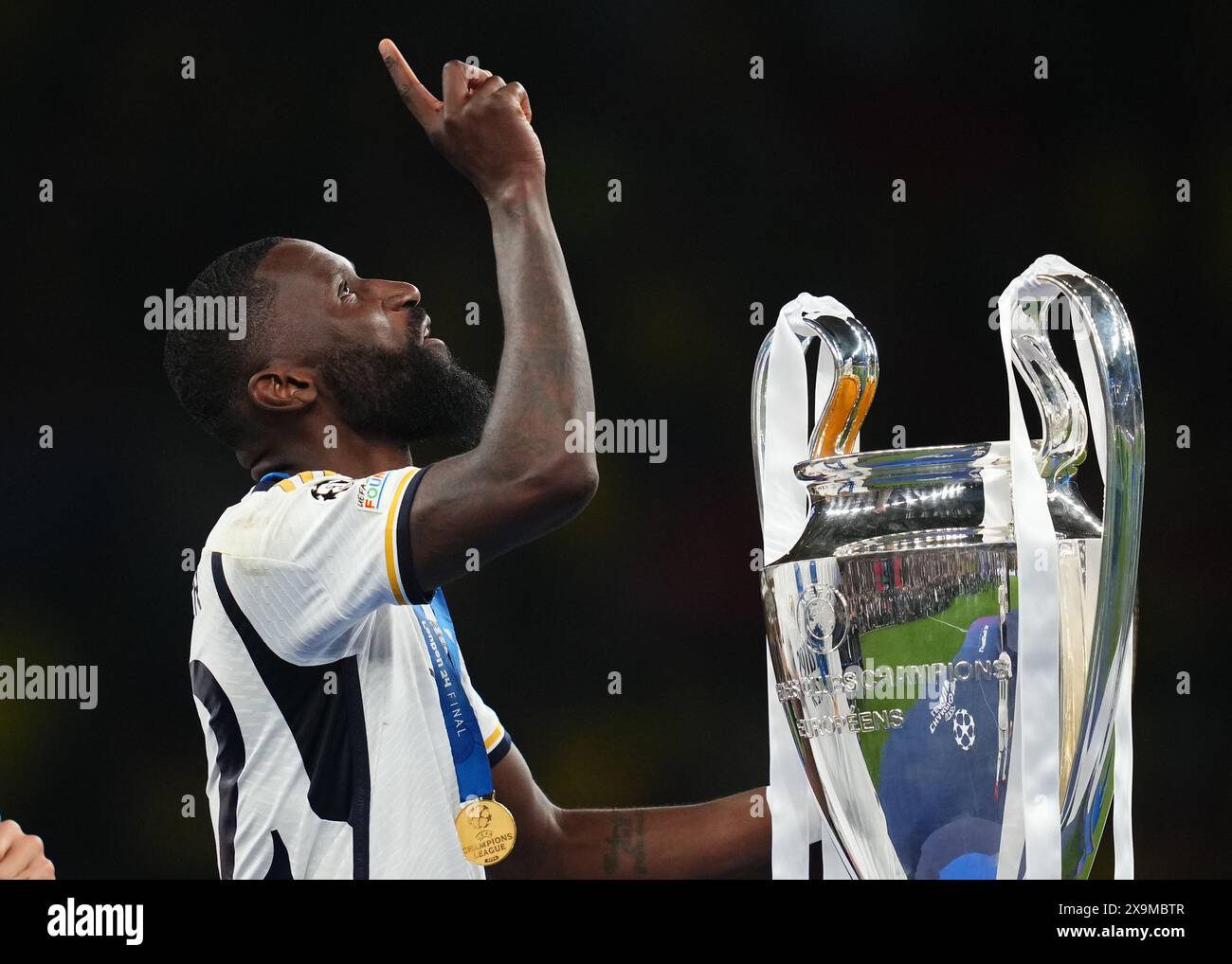 Antonio rudiger champions league trophy hi-res stock photography and ...