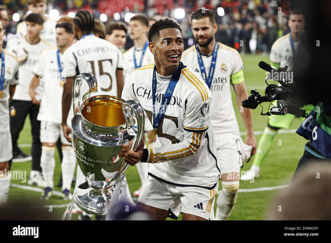 Jude bellingham real madrid celebration hi-res stock photography and ...