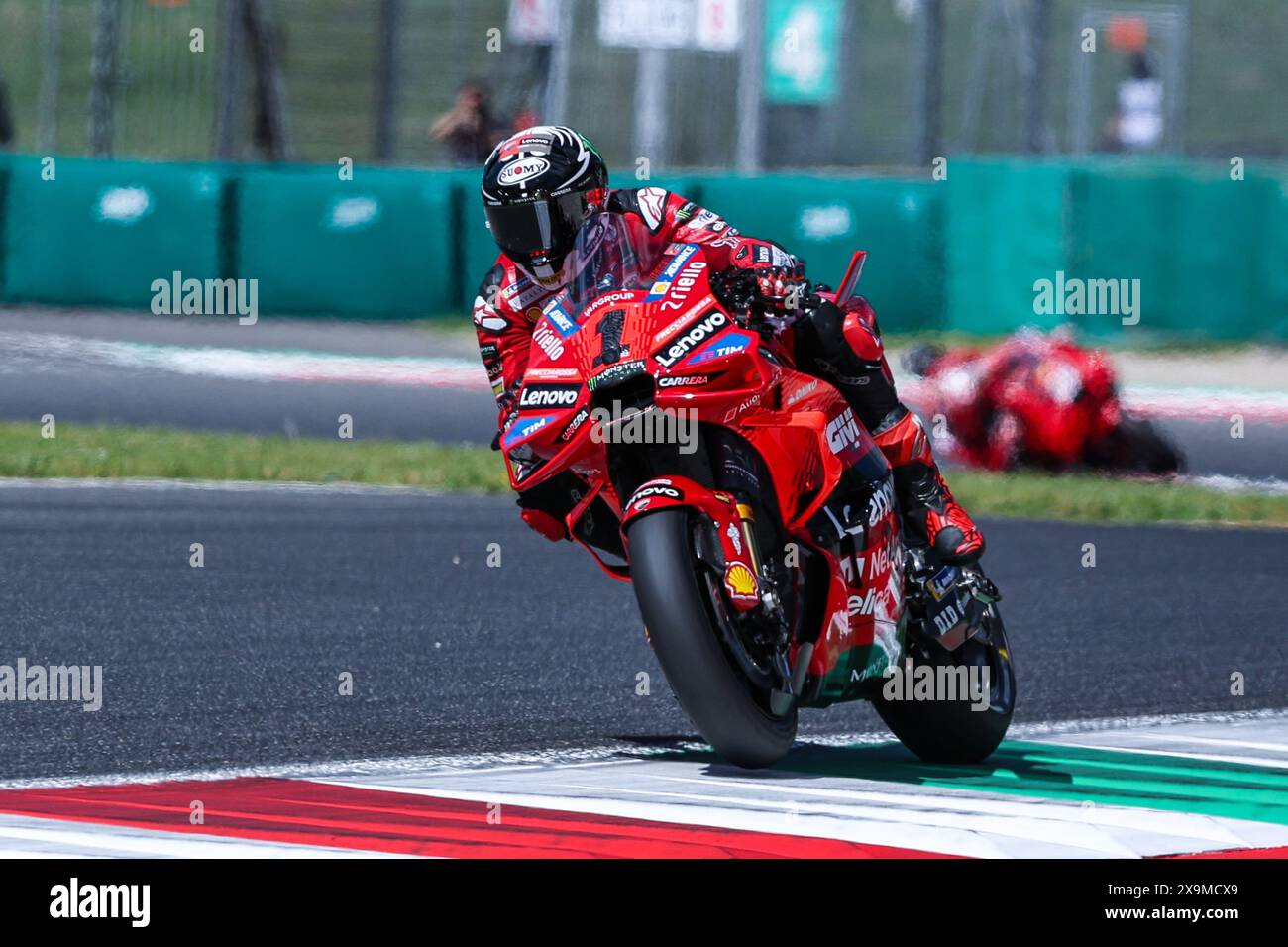 Francesco Pecco Bagnaia of Italy and Ducati Lenovo Team seen in action ...