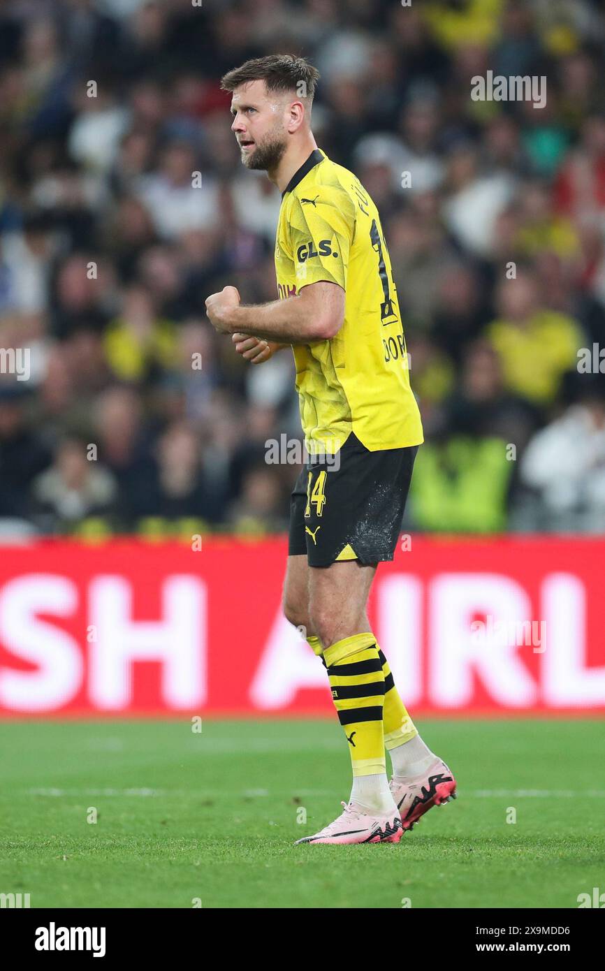 London, UK. 01st June, 2024. Borussia Dortmund forward Niclas Fullkrug ...