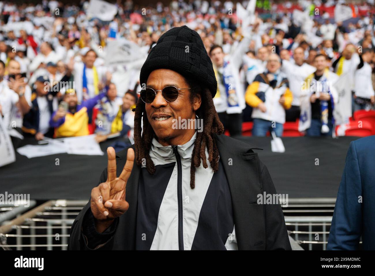 Jay-Z during during Champions League 2024 final game between Borussia ...