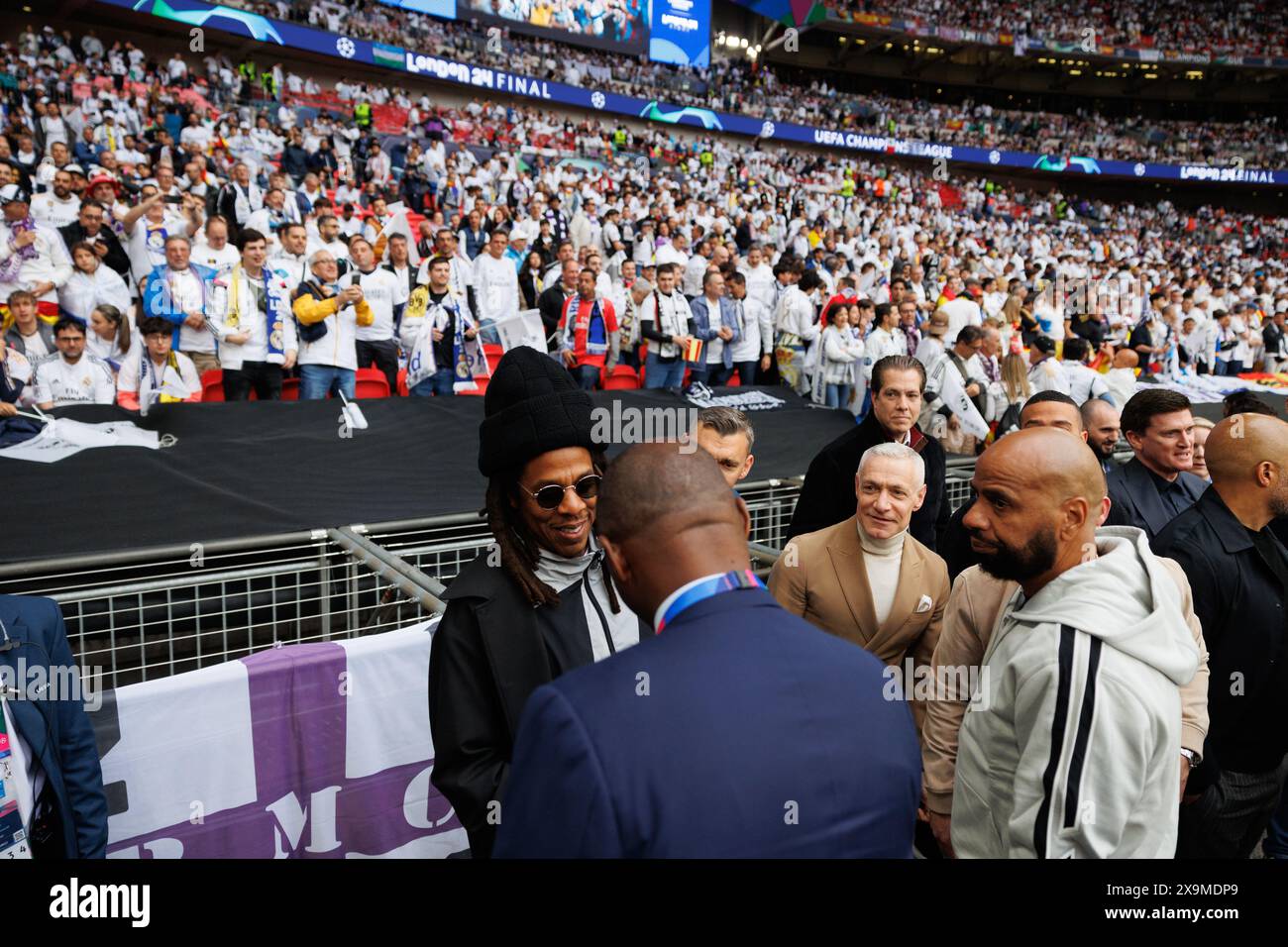 Jay-Z during during Champions League 2024 final game between Borussia ...