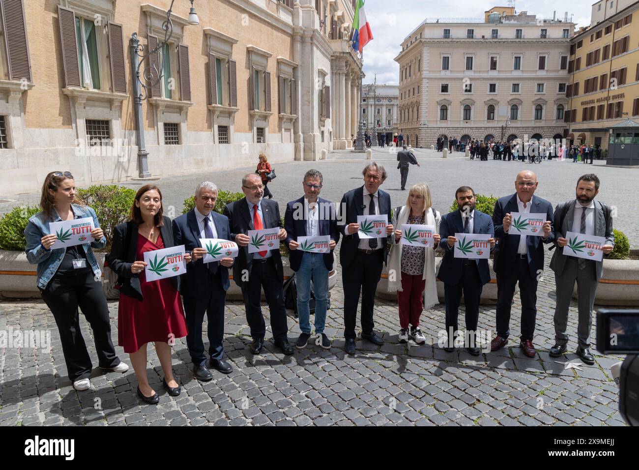 Rome, Italy. 30th May, 2024. Deputies from ''Allenza Verdi e Sinistra ...