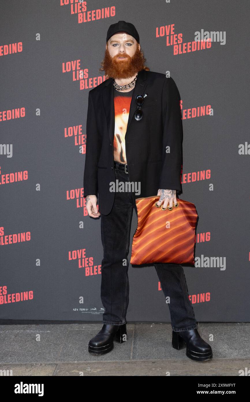Guests attend the Love Lies Bleeding gala film screening at the Prince ...