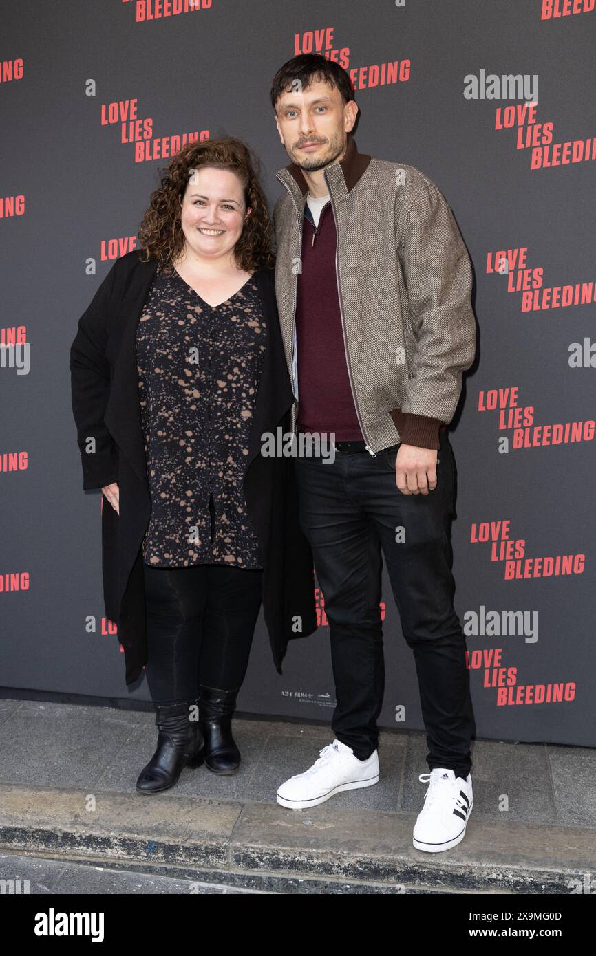 Guests attend the Love Lies Bleeding gala film screening at the Prince ...