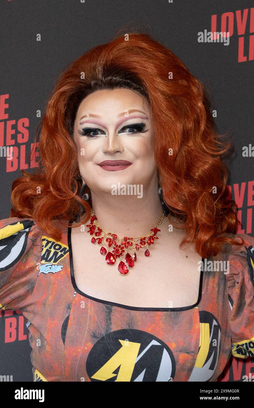 Guests attend the Love Lies Bleeding gala film screening at the Prince ...