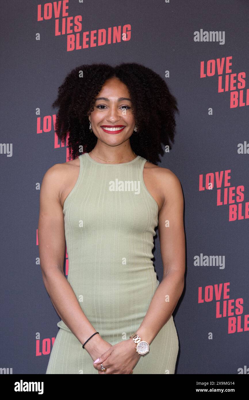 Guests attend the Love Lies Bleeding gala film screening at the Prince ...