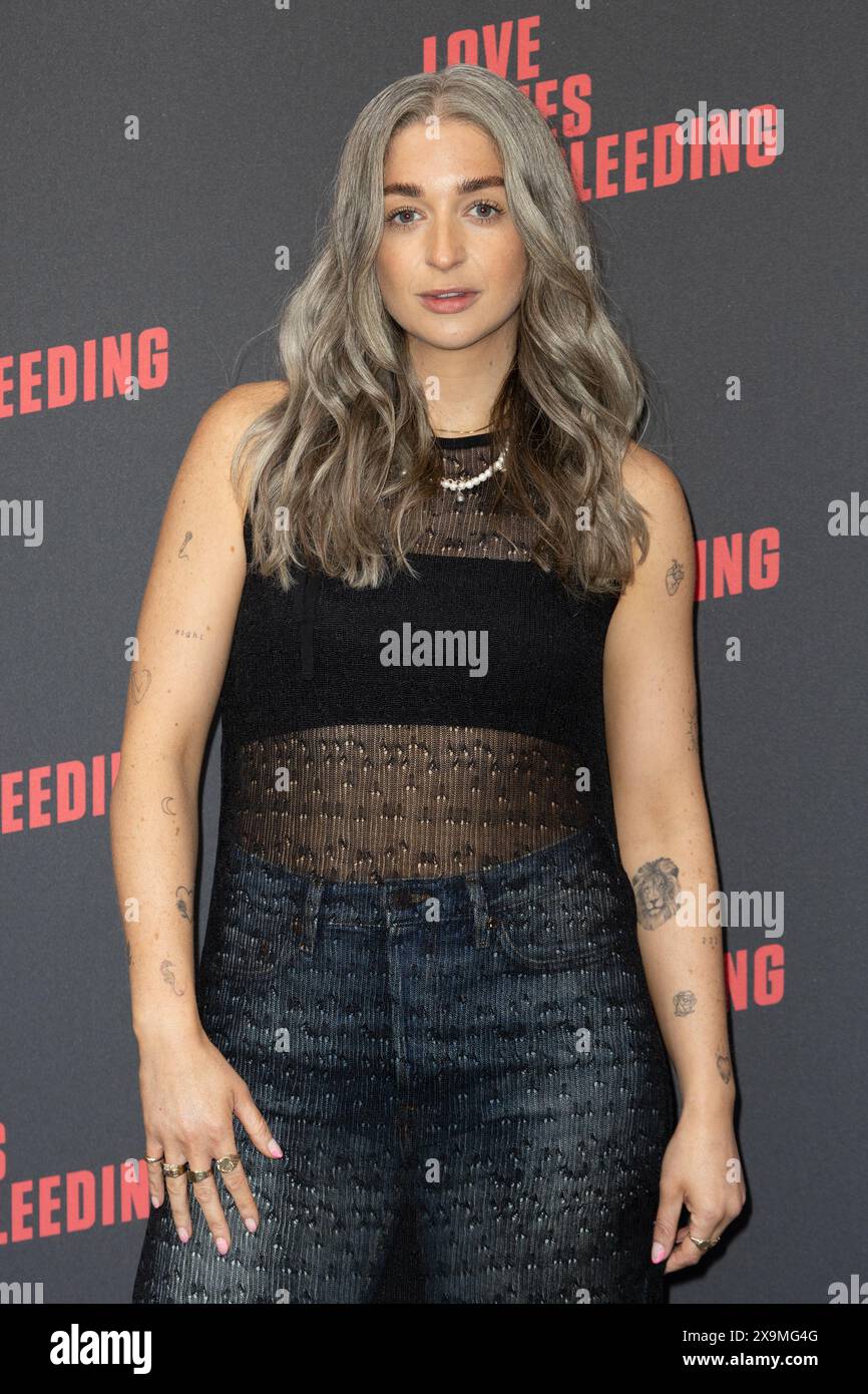 Guests attend the Love Lies Bleeding gala film screening at the Prince ...