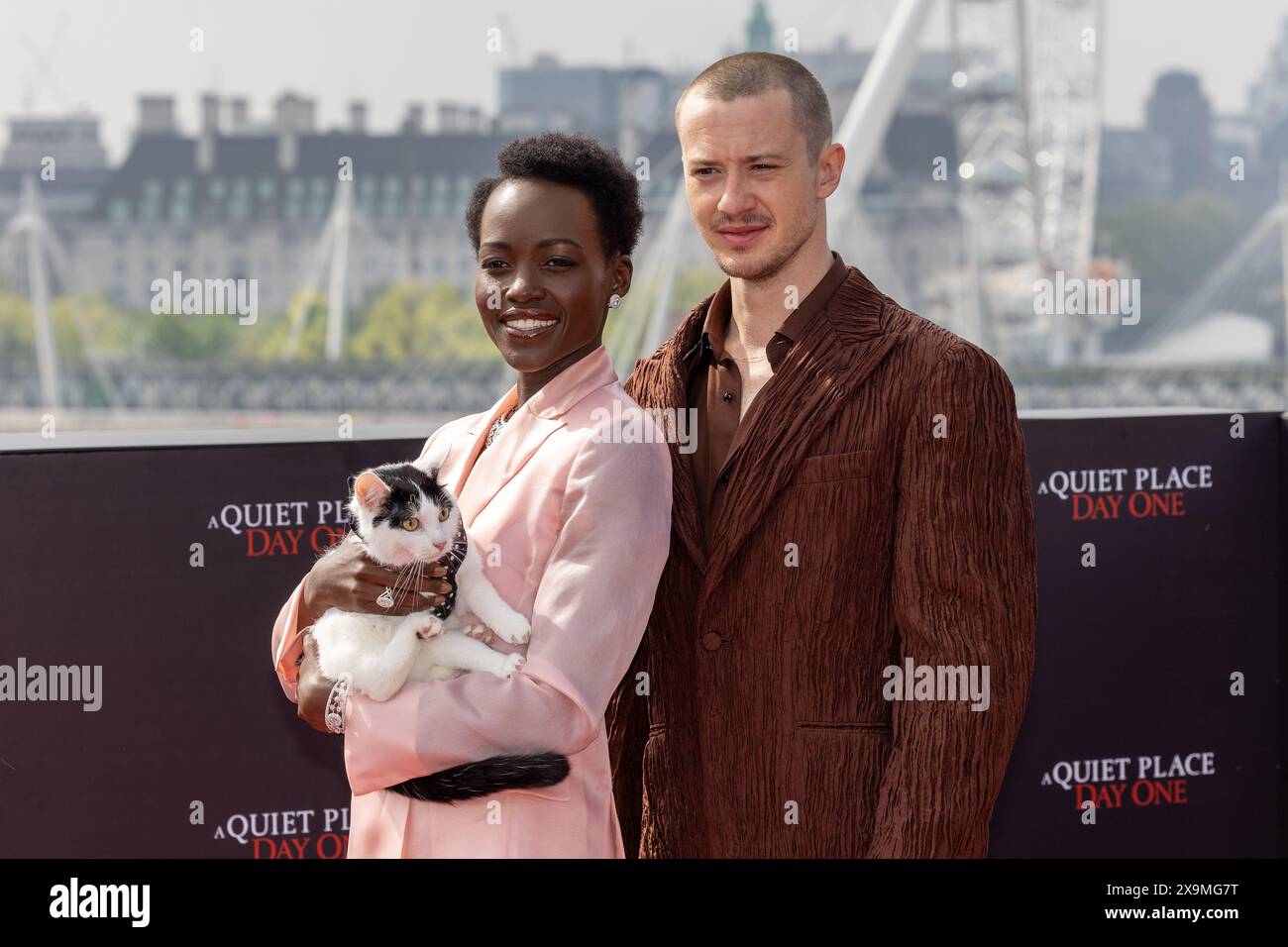 A Quiet Place, Day One film photocall Featuring: Lupita Nyong'o, Joseph ...