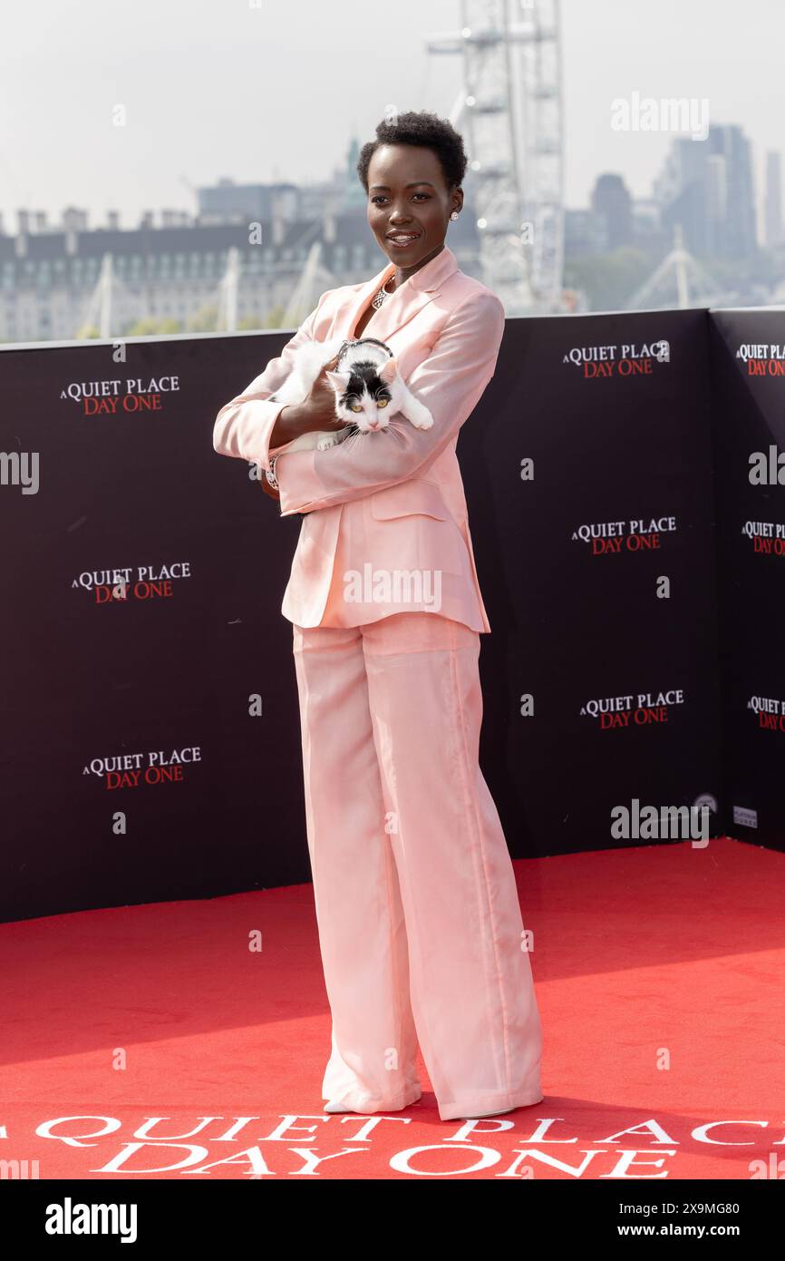 A Quiet Place, Day One film photocall Featuring: Lupita Nyong'o ...