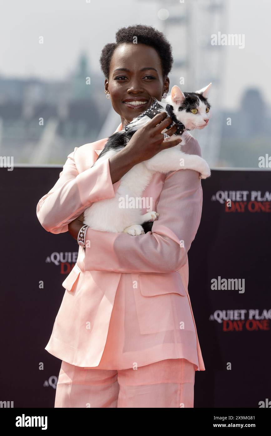 A Quiet Place, Day One film photocall Featuring: Lupita Nyong'o ...