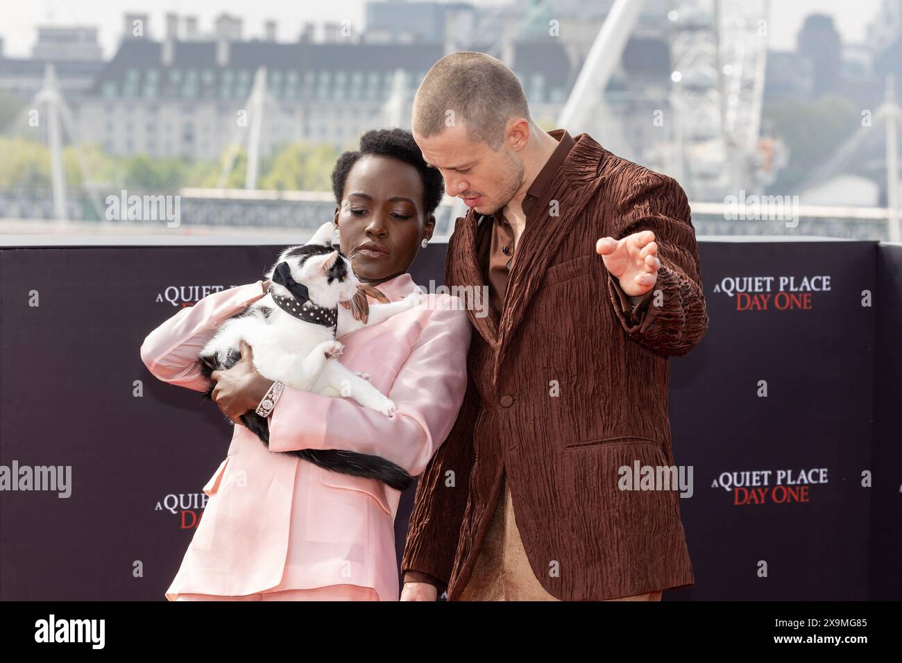 A Quiet Place, Day One film photocall Featuring: Lupita Nyong'o, Joseph ...