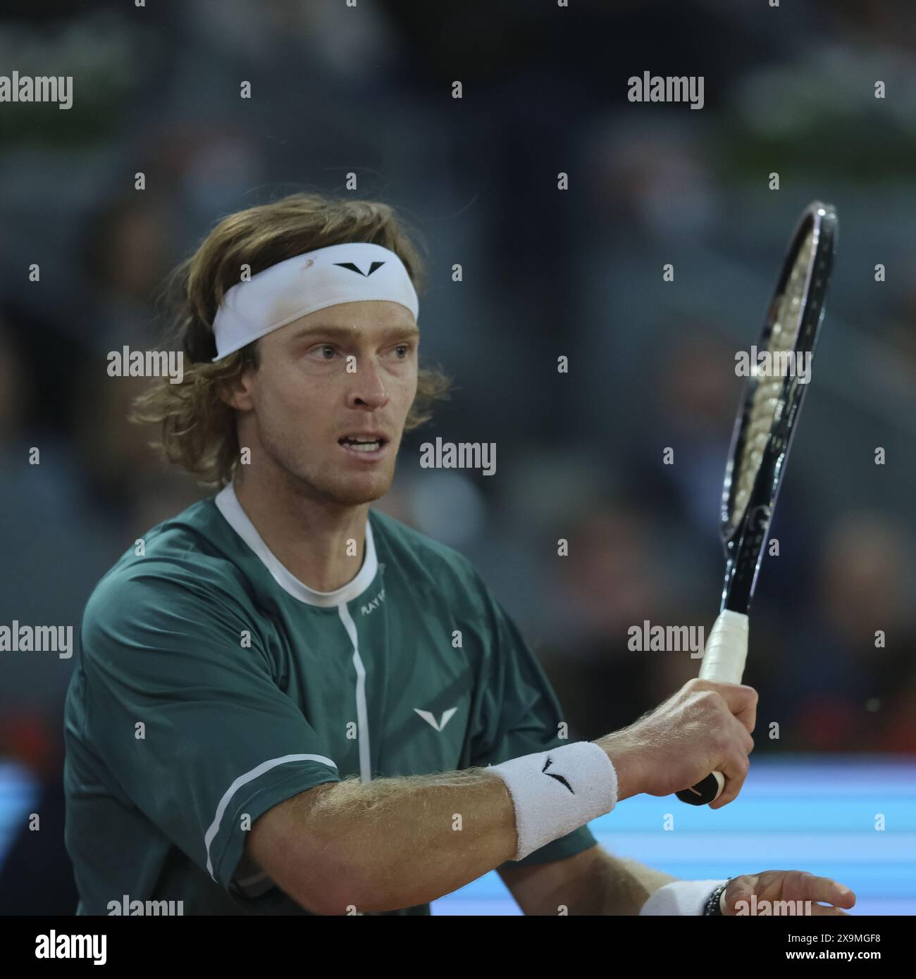 Andrey Rublev of Russia against Alcaraz after their Men’s Singles ...