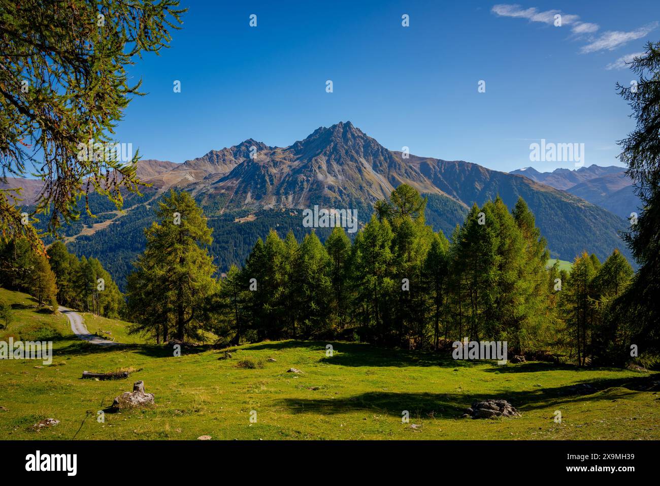 alps, mountain landscape, nature, reschensee, vinschgau, piz lad, south ...