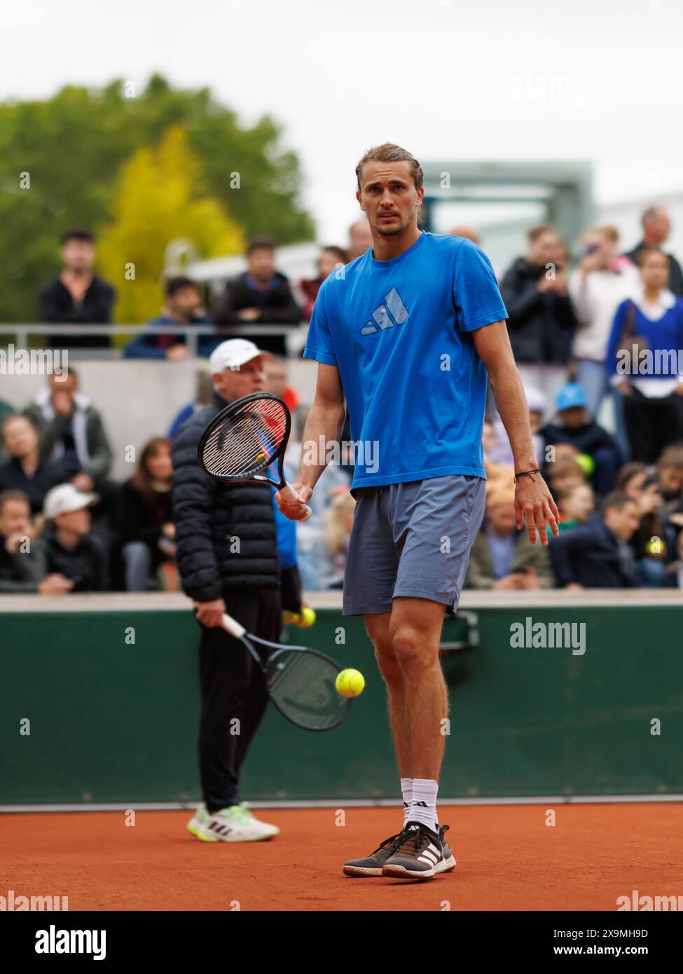 Roland Garros, 01 Jun 2024: Alexander Zverev (GER) during a practice ...