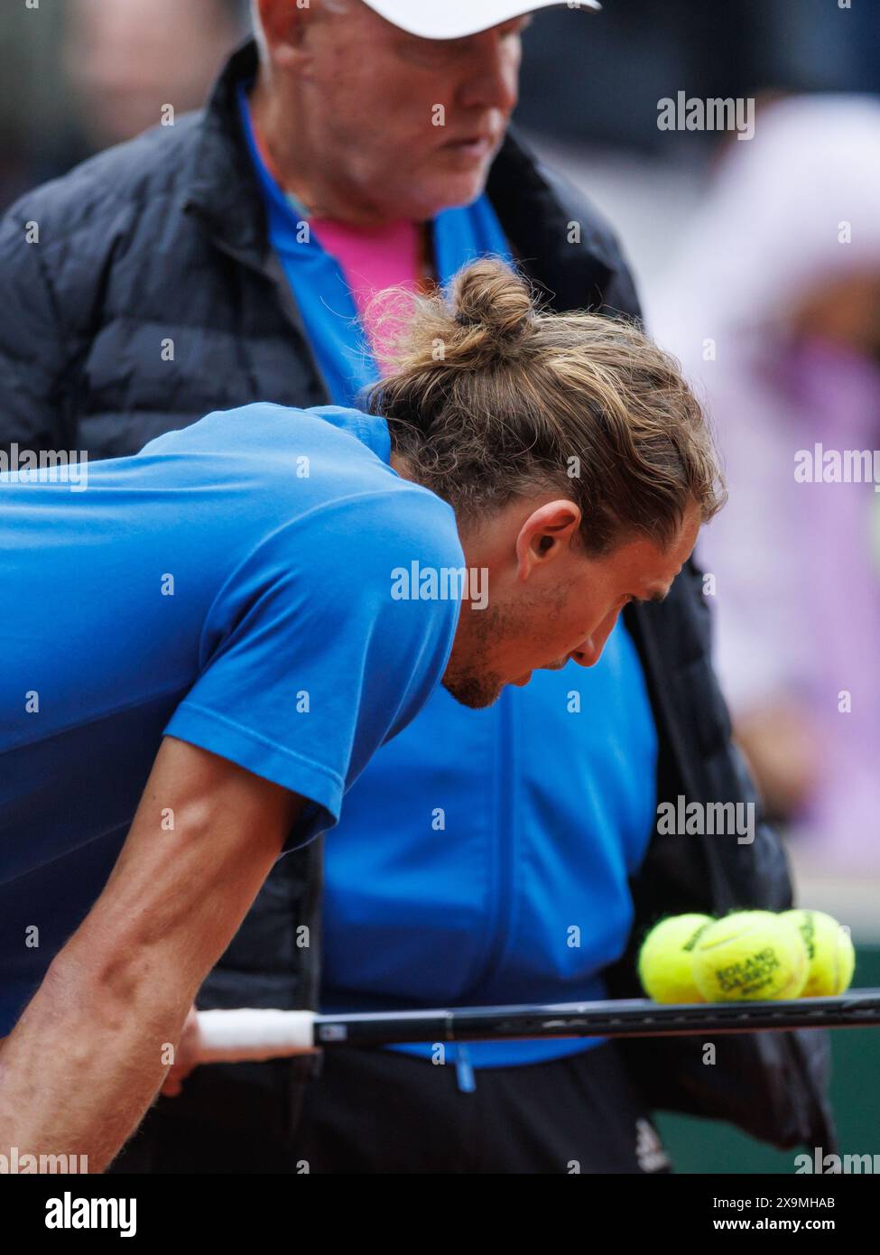 Roland Garros, 01 Jun 2024: Alexander Zverev (GER) during a practice ...