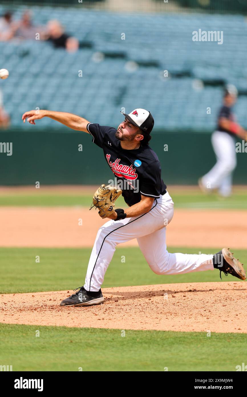 June 1, 2024: SEMO pitcher Brian Strange #5 releases the ball off his ...