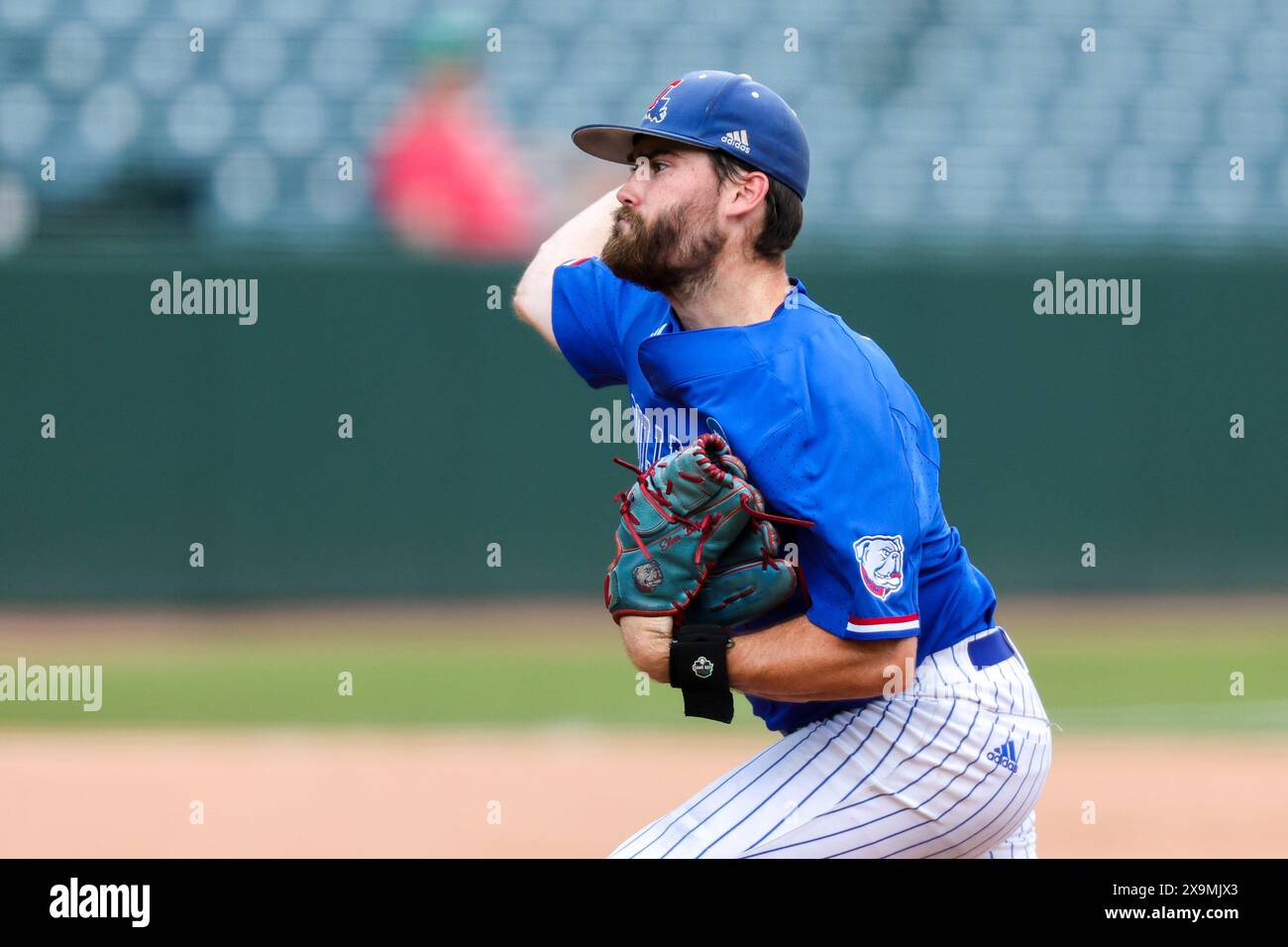 June 1, 2024: Bulldogs pitcher Ethan Bates #16 works from the mound ...