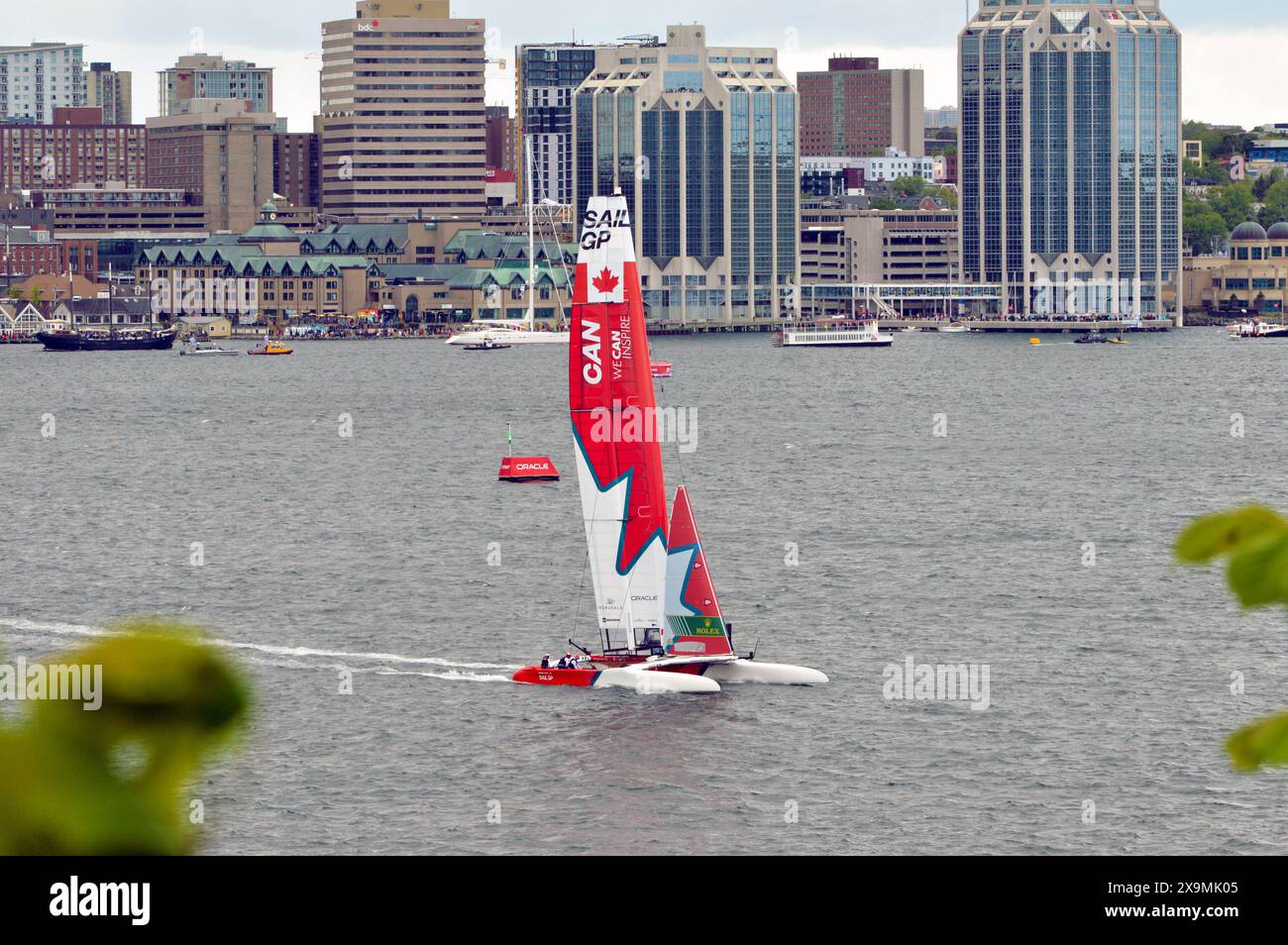 Team Canada catamaran shown during the SailGP 2024 ROCKWOOL Canada Sail ...