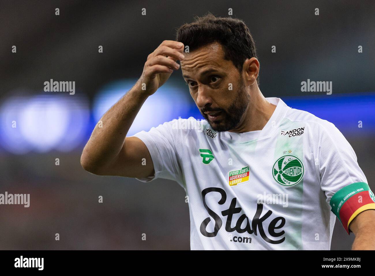 RIO DE JANEIRO, BRAZIL - JUNE 01: NENE of Juventude gestures during the ...
