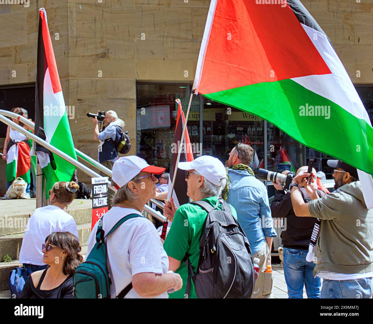 Glasgow, Scotland, UK. 1st June, 2024: Palestimian rally on the concert ...
