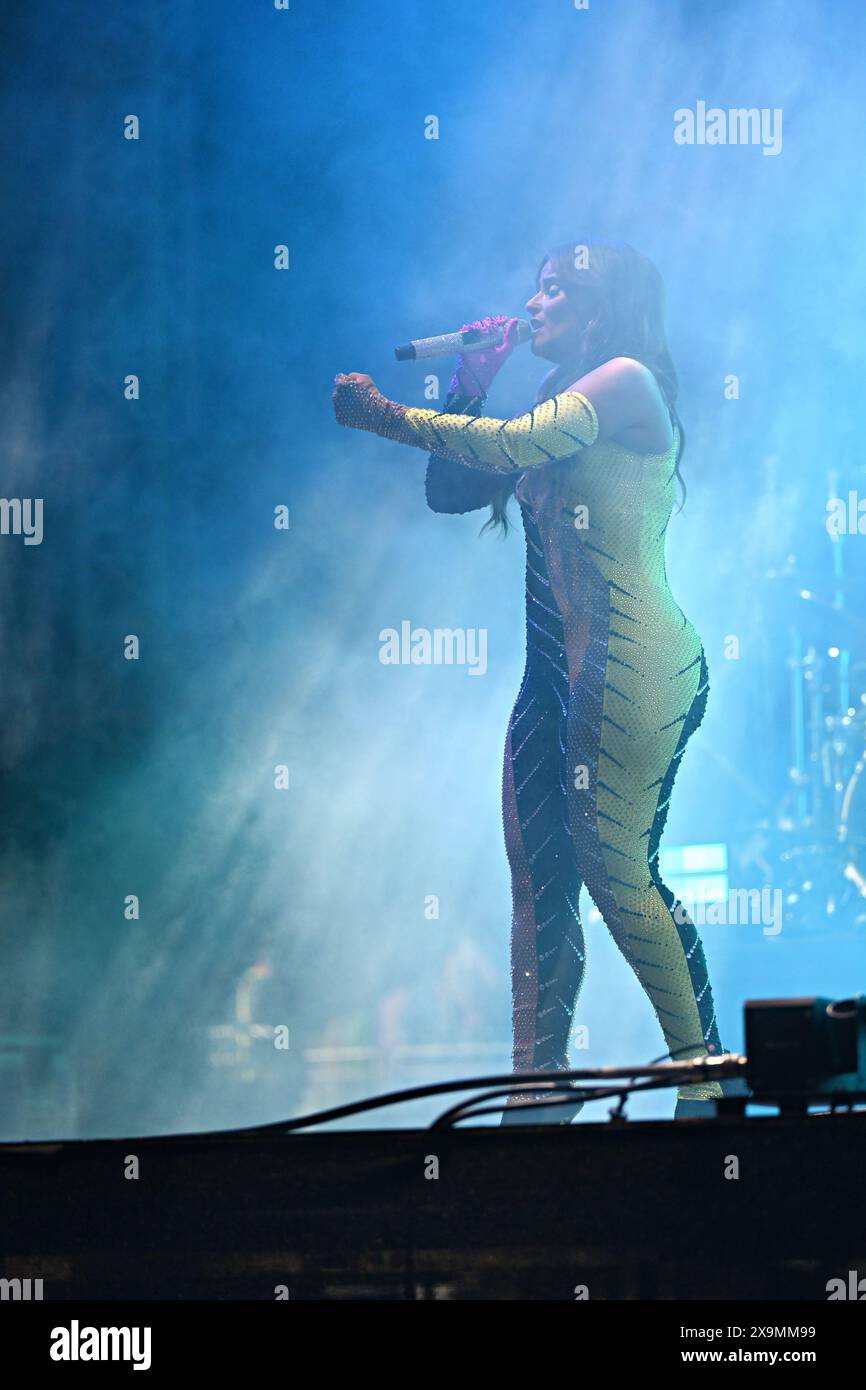 Brockwell Park, London, UK. 1st June, 2024. Nelly Furtado performs at ...