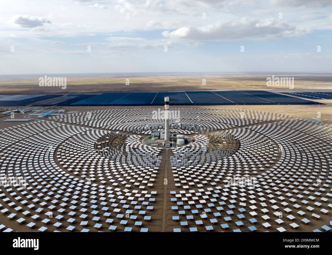 HAIXI, CHINA - JUNE 1, 2024 - Aerial photo of CGDC Haixi 50 MW molten ...