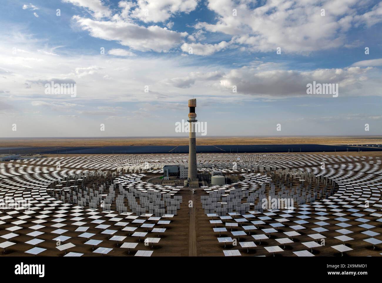 HAIXI, CHINA - JUNE 1, 2024 - Aerial photo of CGDC Haixi 50 MW molten ...