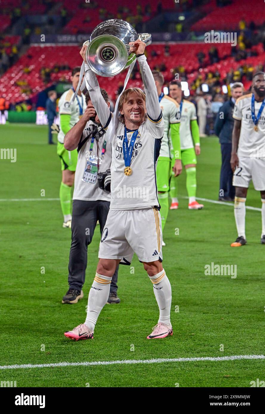 London, UK. 01st June, 2024. Luka Modric (10) of Real Madrid seen in ...