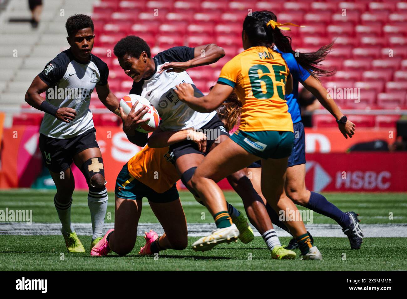Madrid, Spain. 01th June, 2024. Finals of the Rugby Sevens Championship ...