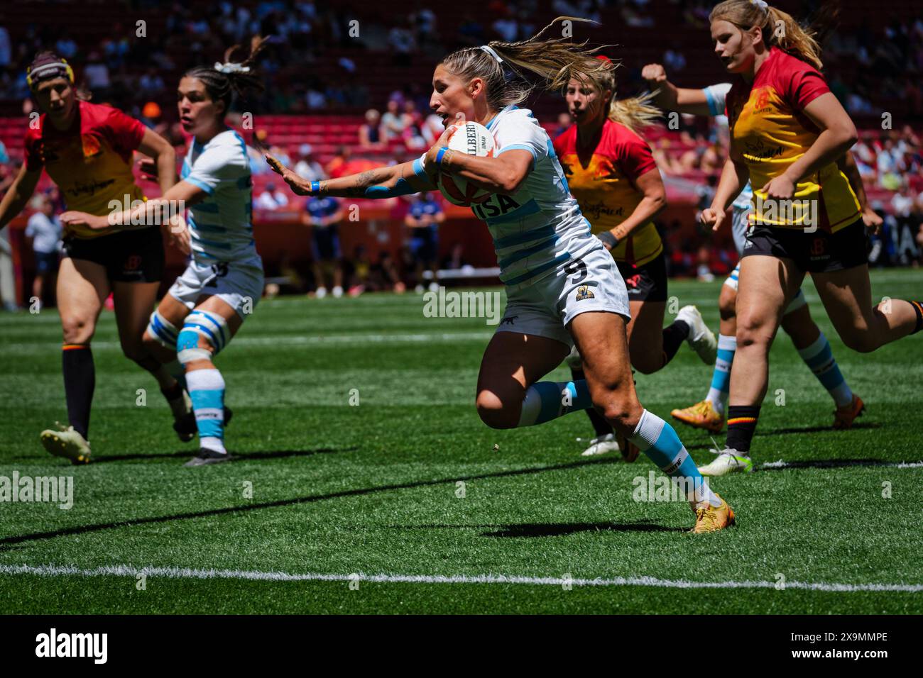 Madrid, Spain. 01th June, 2024. Finals of the Rugby Sevens Championship ...