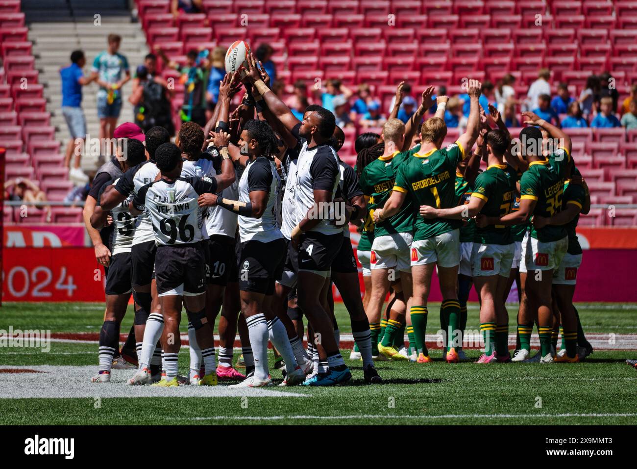 Madrid, Spain. 01th June, 2024. Finals of the Rugby Sevens Championship ...