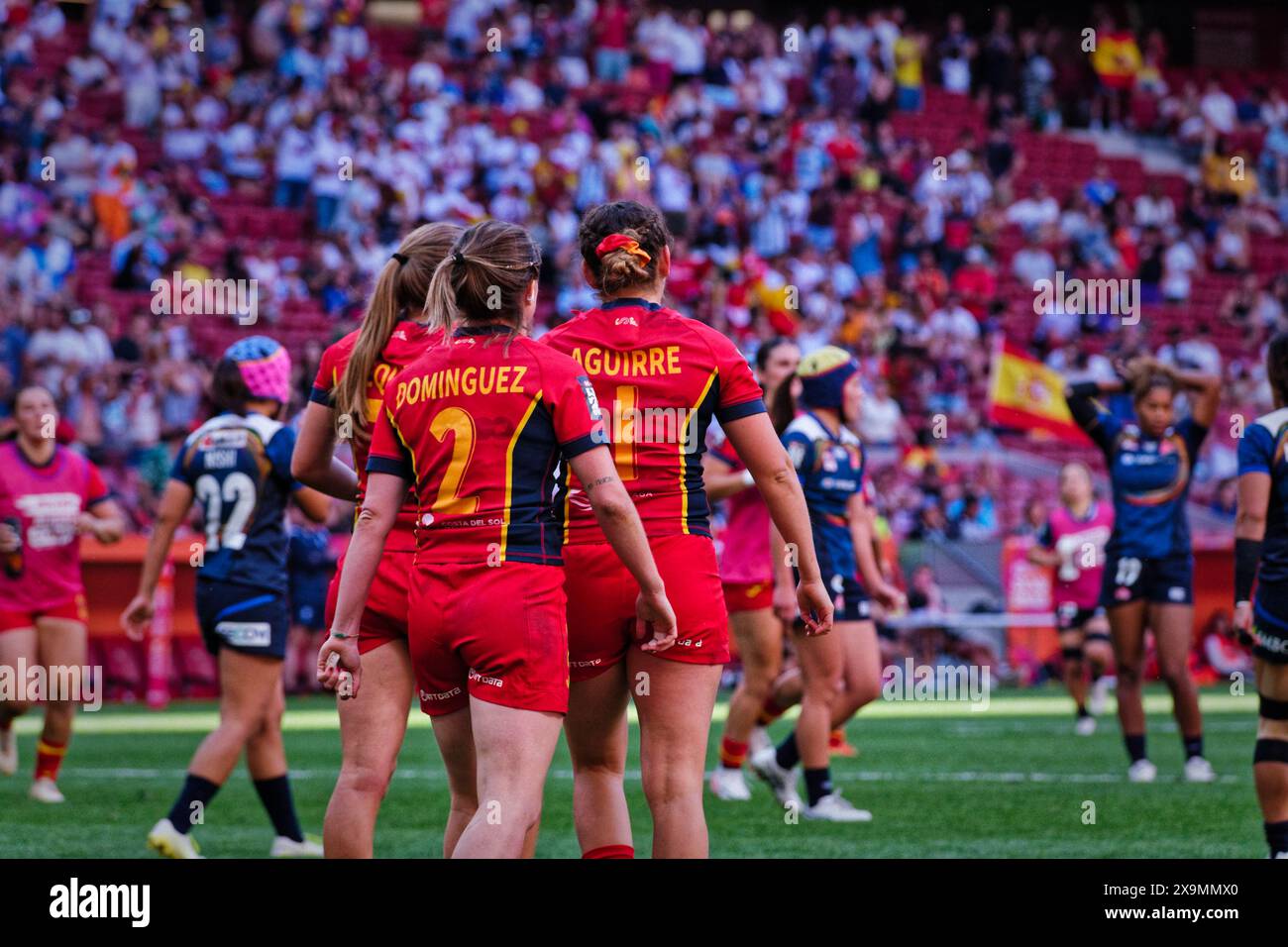 Madrid, Spain. 01th June, 2024. Finals of the Rugby Sevens Championship ...