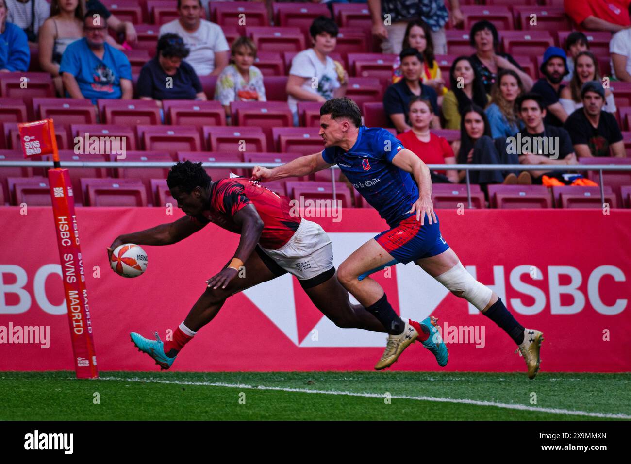 Madrid, Spain. 01th June, 2024. Finals of the Rugby Sevens Championship ...