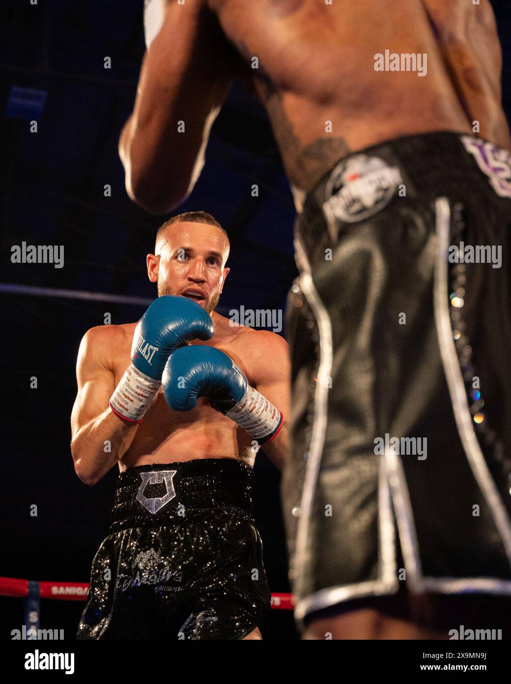 Cardiff, UK. 01st June, 2024. Carvell Crocker V Elliot Ebiogbe boxing ...